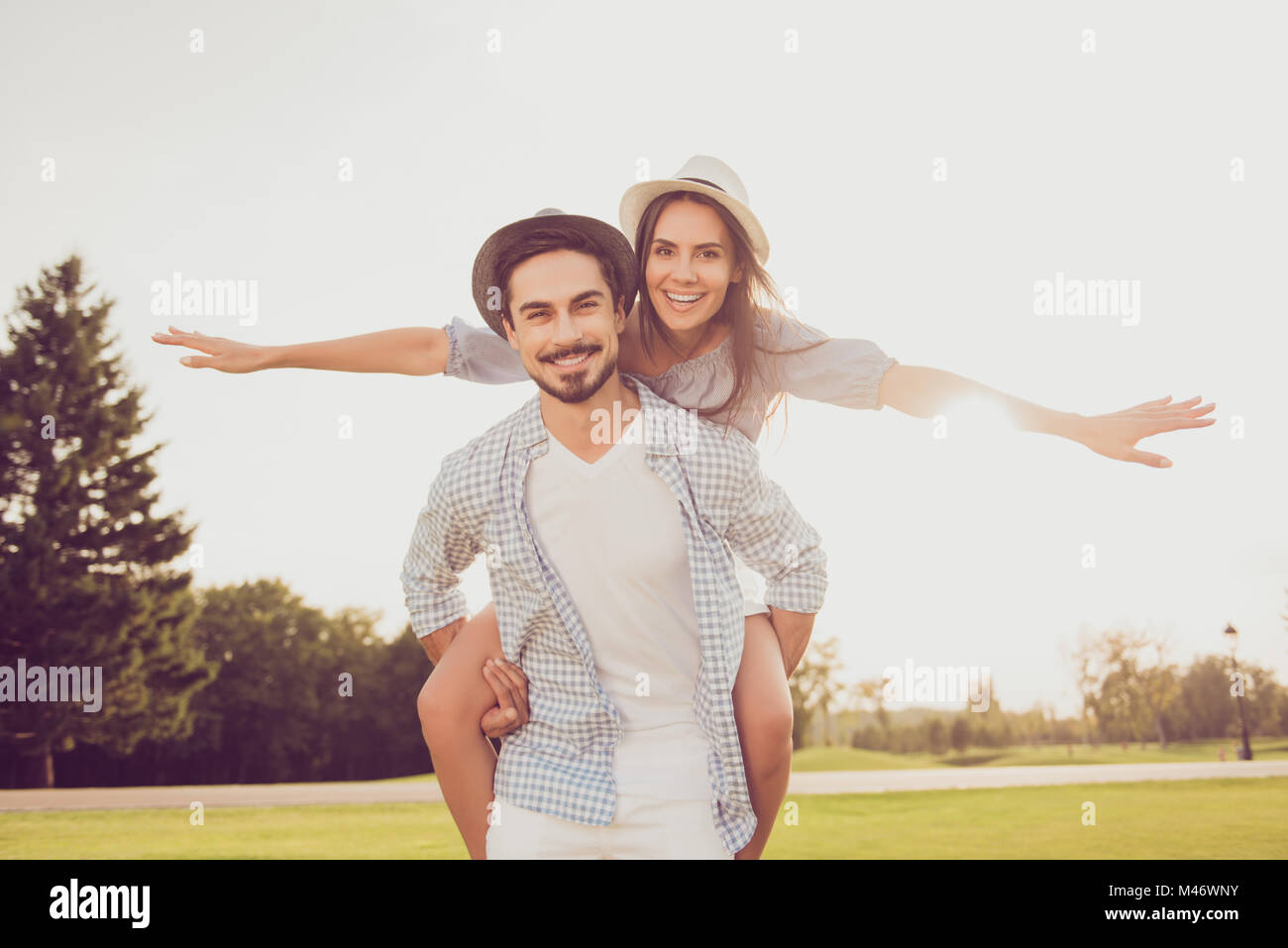 Date outside, well dressed, excited, lovely. Good day, happiness ...