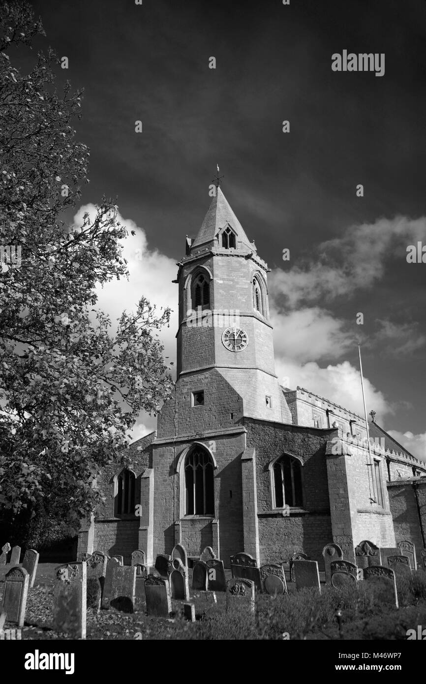 St Botolphs church, Helpston village, Cambridgeshire, England; UK Stock ...