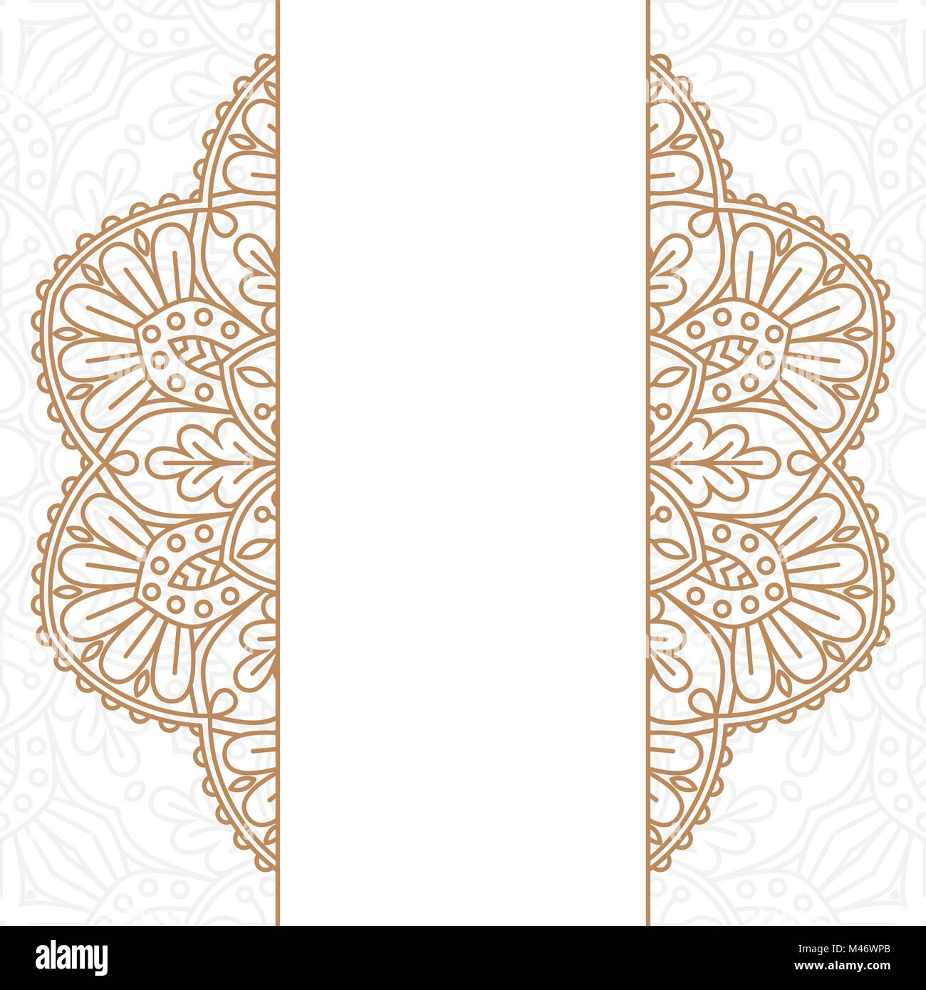 Invitation card with mandala Stock Vector Image & Art - Alamy