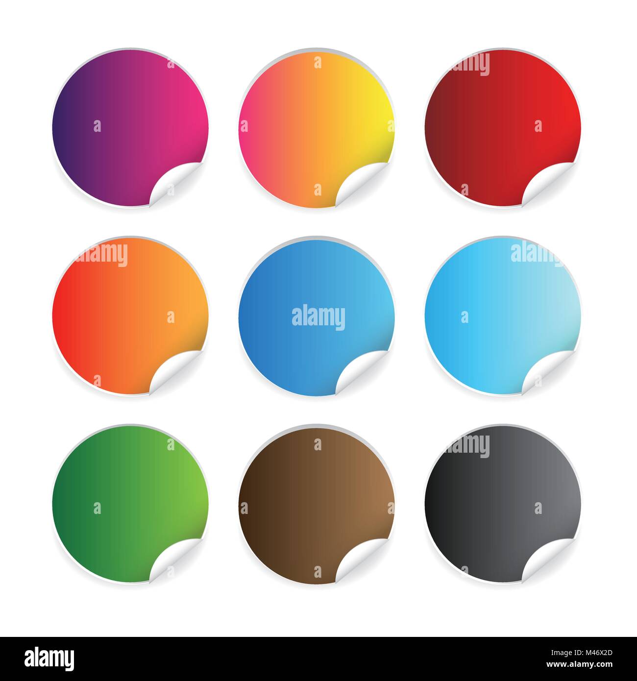 Empty label sticker set Stock Vector Image & Art - Alamy