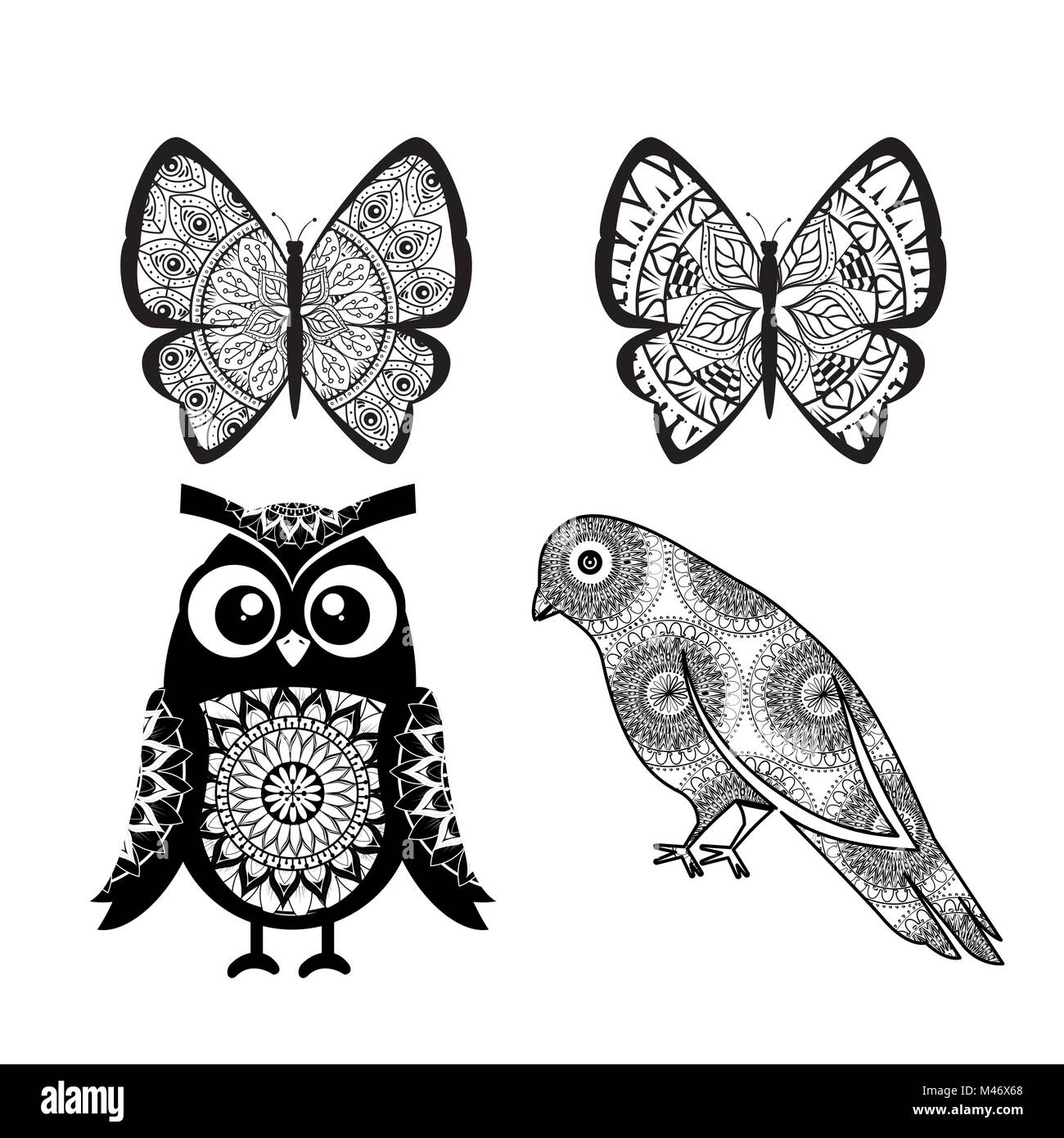 animals with skin boho style vector illustration design Stock Vector ...