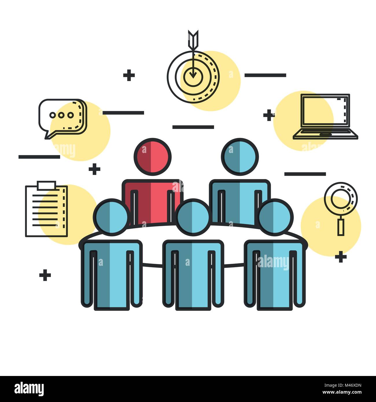 engage business set icons vector illustration design Stock Vector Image ...