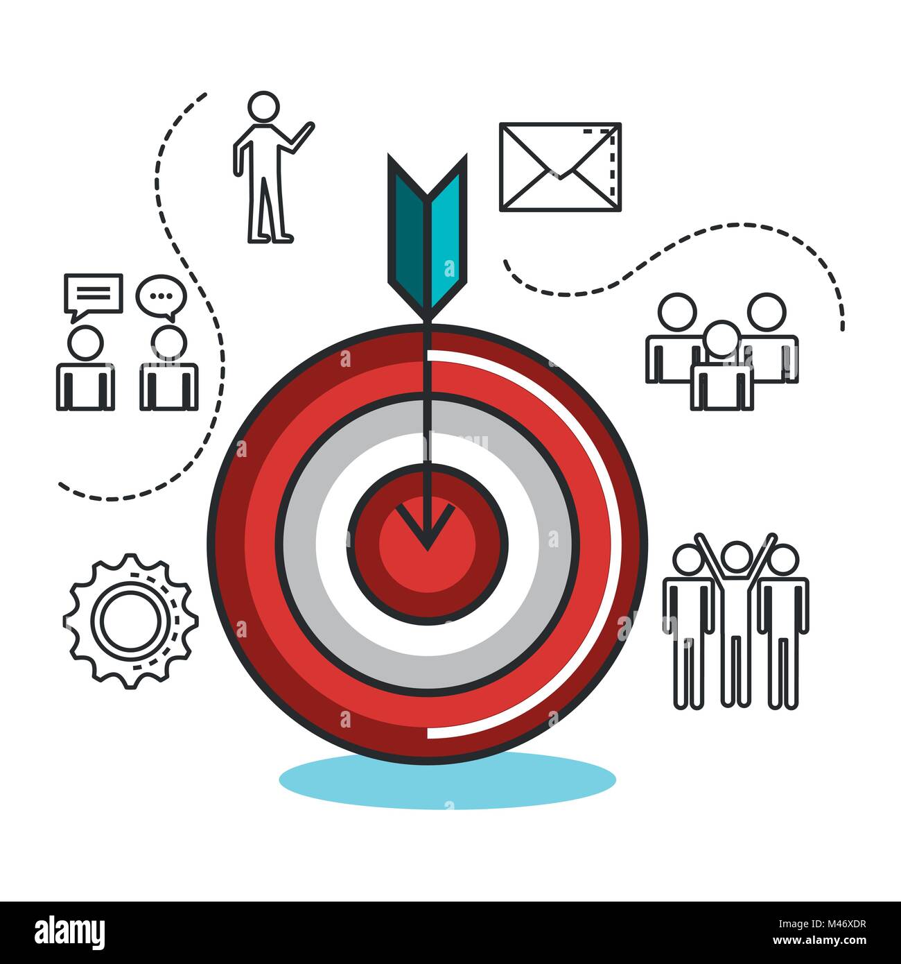 engage business set icons vector illustration design Stock Vector Image ...