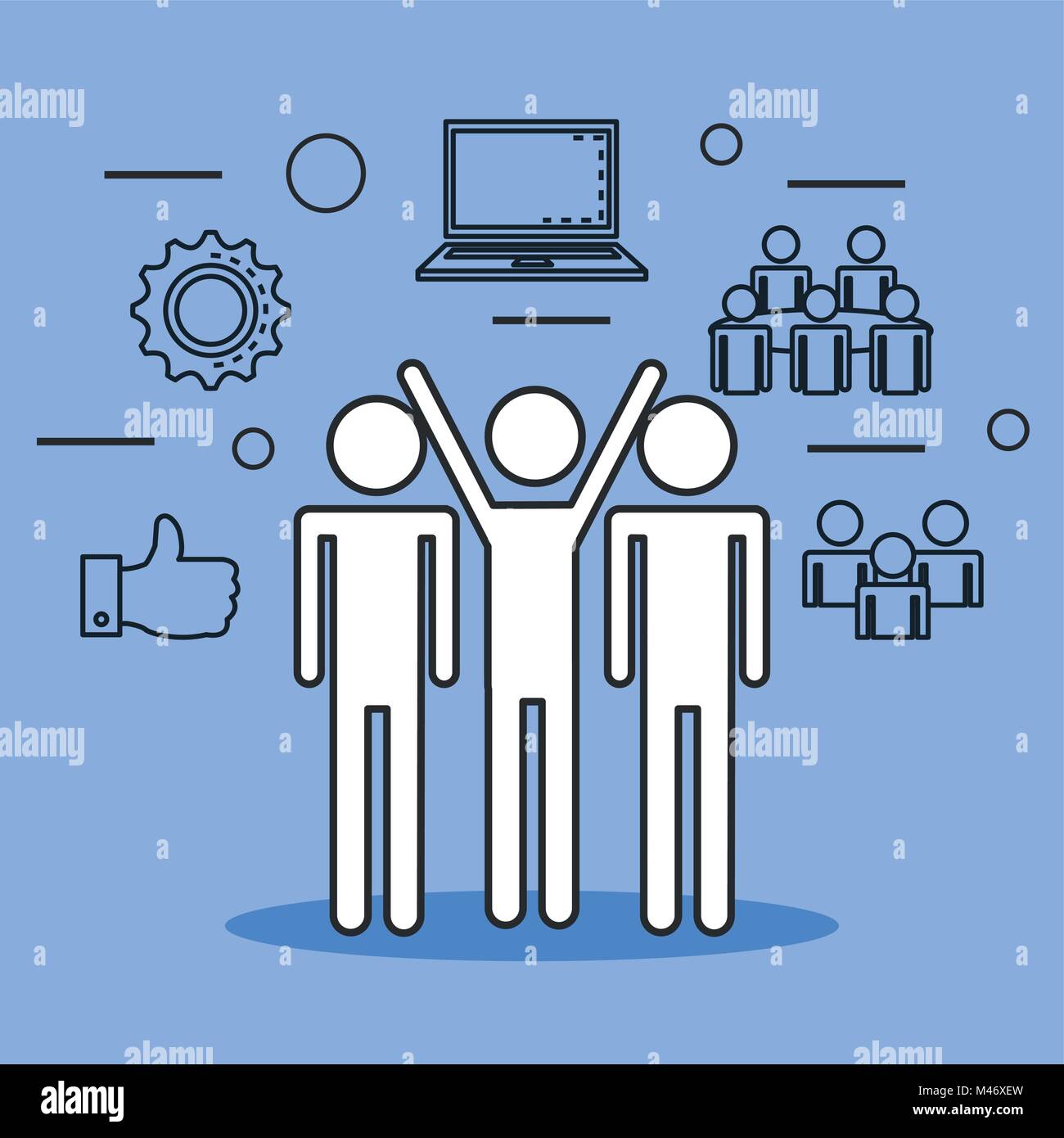 engage business set icons vector illustration design Stock Vector Image ...