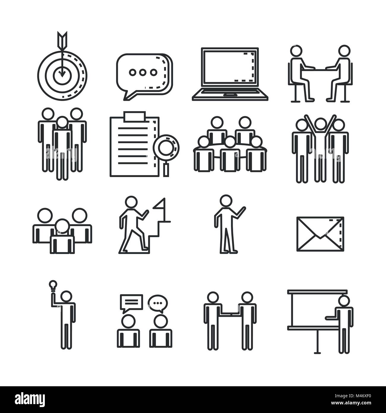 engage business set icons vector illustration design Stock Vector Image ...