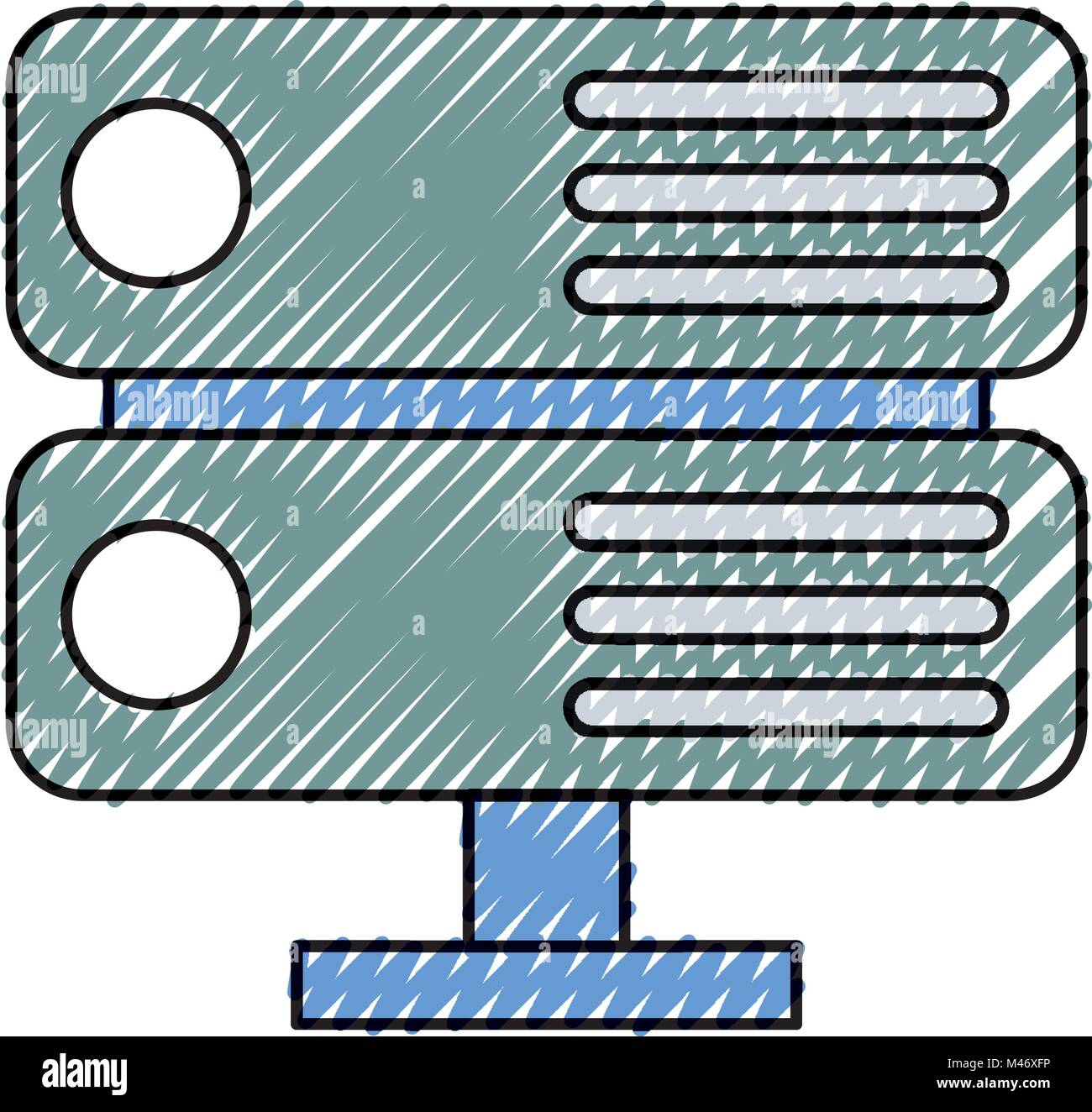 server vector illustration Stock Vector Image & Art - Alamy