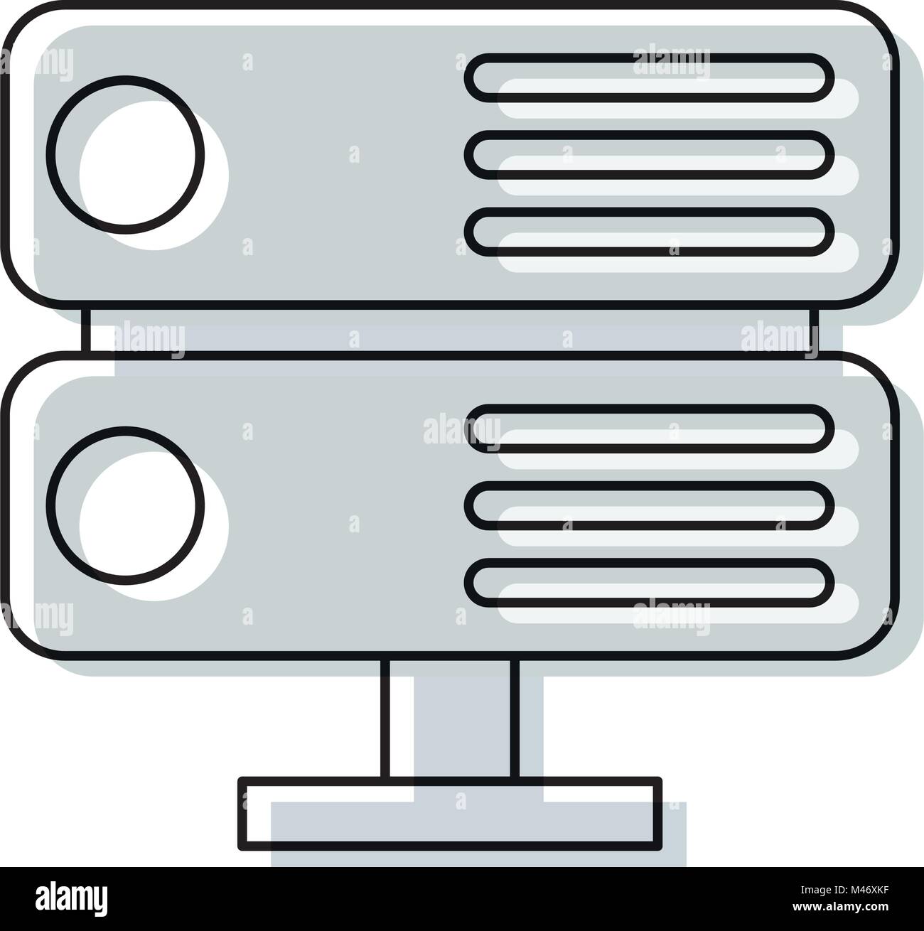 server vector illustration Stock Vector Image & Art - Alamy