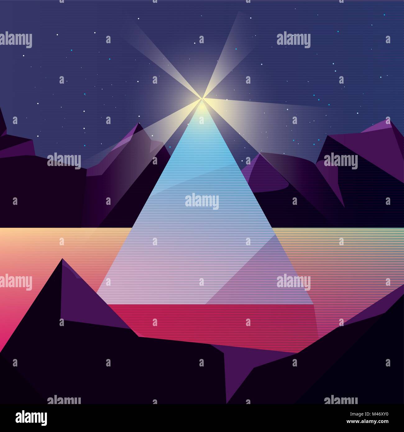 Futuristic and retrowave design Stock Vector Image & Art - Alamy