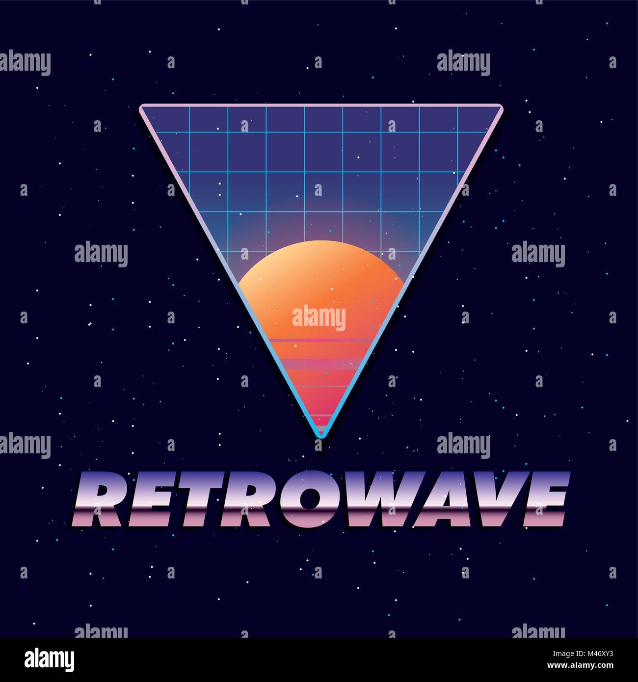 Futuristic and retrowave design Stock Vector Image & Art - Alamy