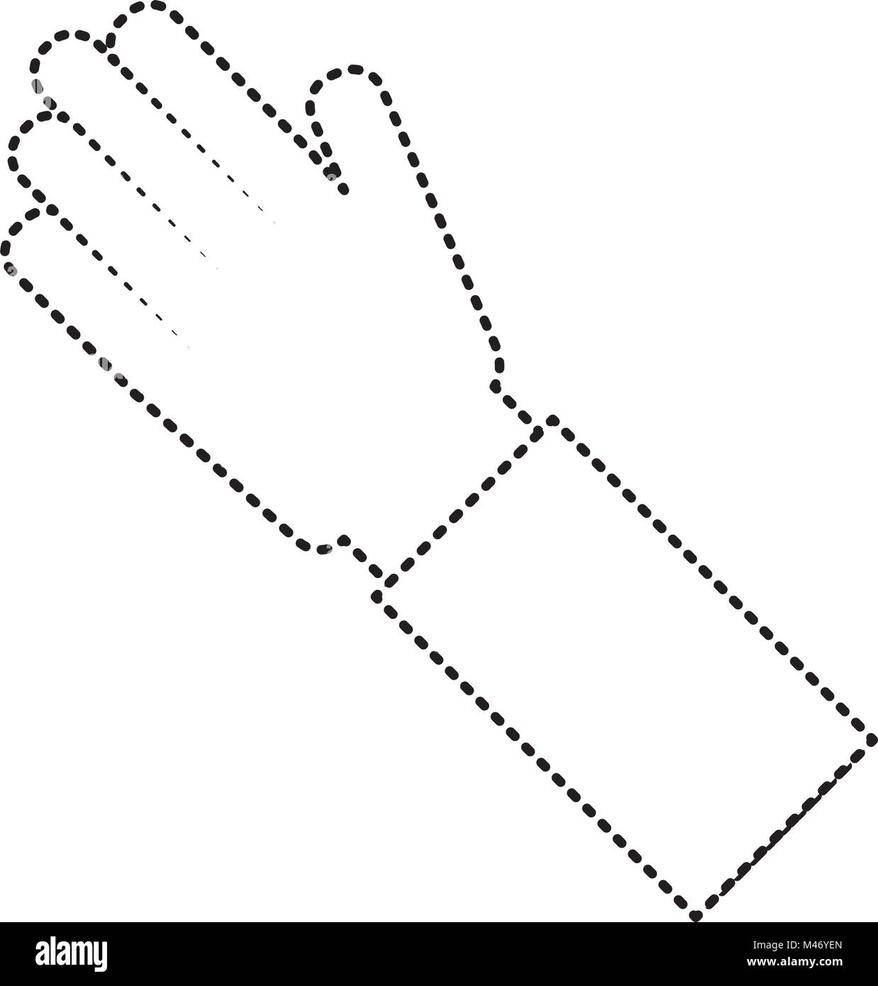 human hand arm palm showing five fingers Stock Vector Image & Art - Alamy