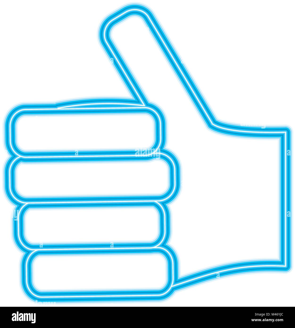 Man making ok sign hand Stock Vector Images - Alamy