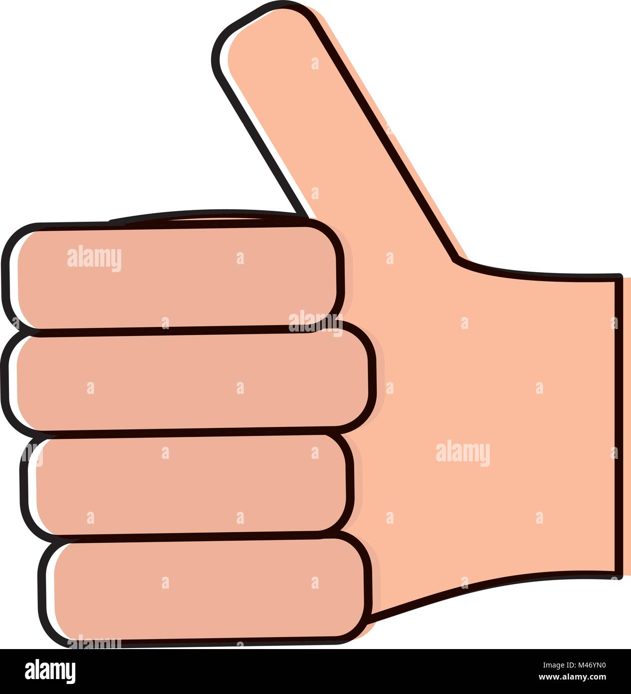 Man making ok sign hand Stock Vector Images - Alamy