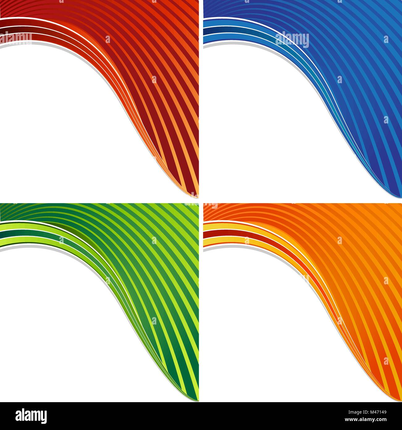 Yellow green wave on white Stock Vector Images - Alamy