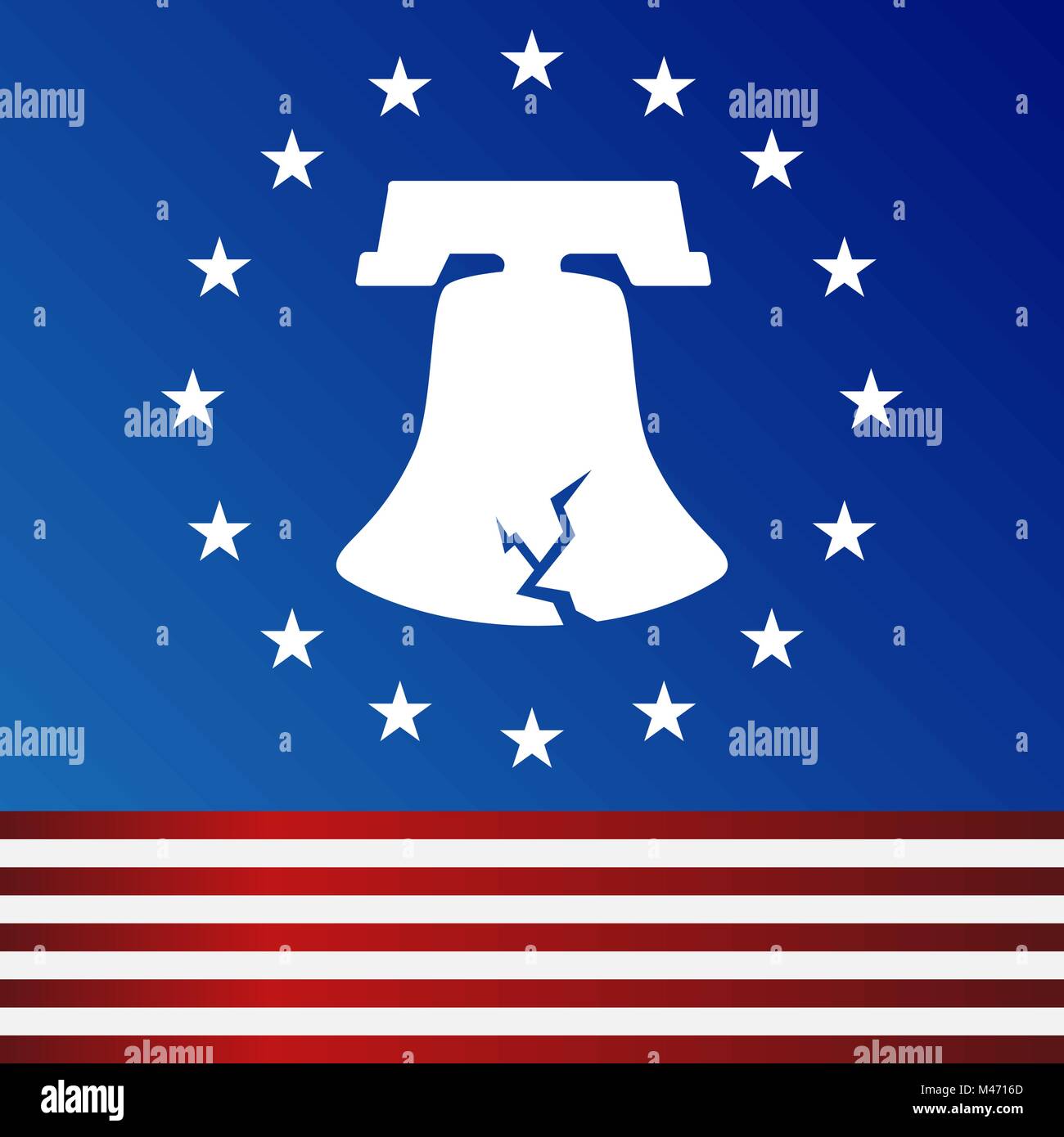 Bell with stars Stock Vector Images - Alamy