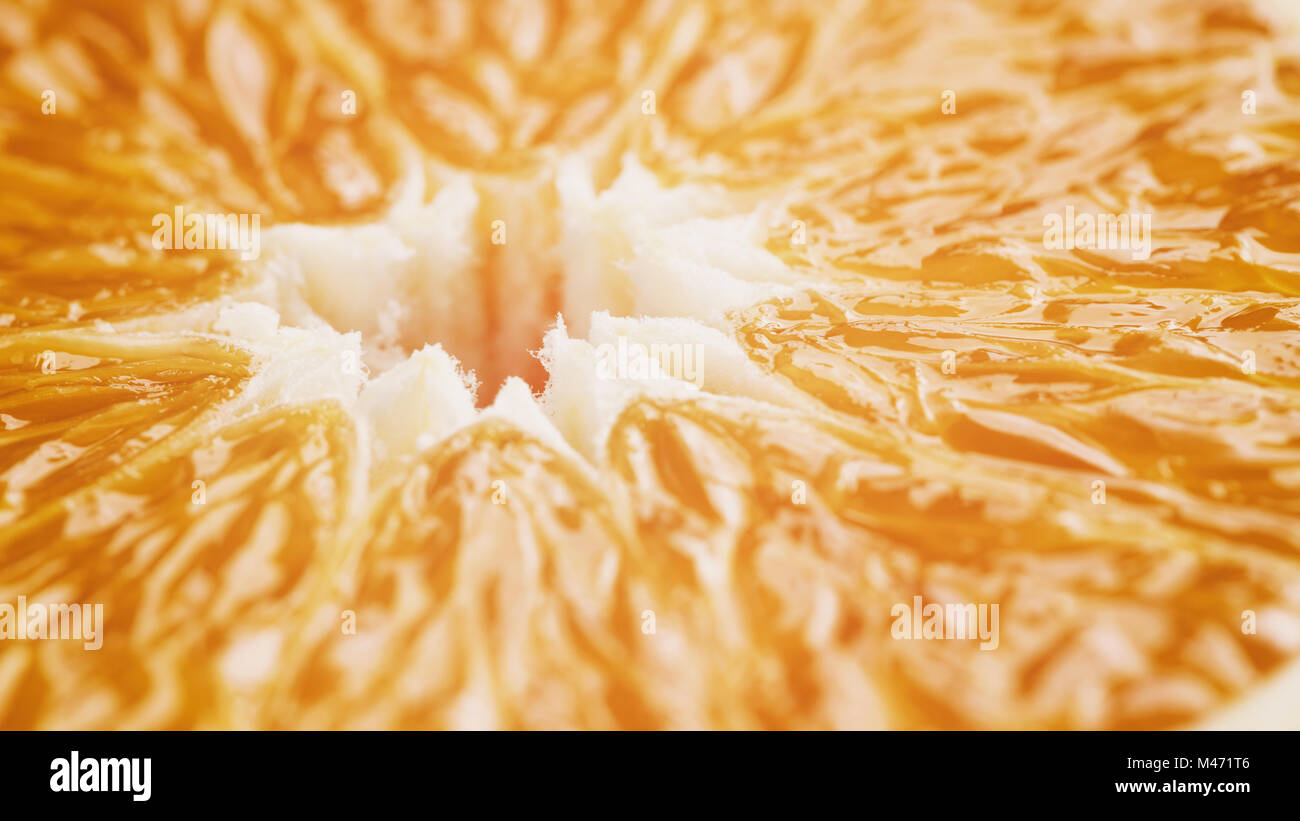 half of ripe orange closeup Stock Photo - Alamy
