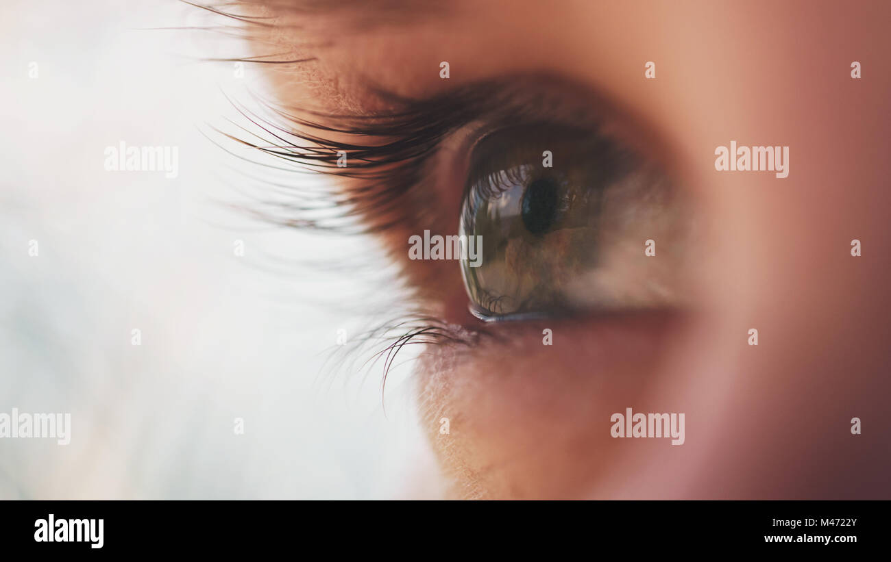 Woman side eye macro hi-res stock photography and images - Alamy