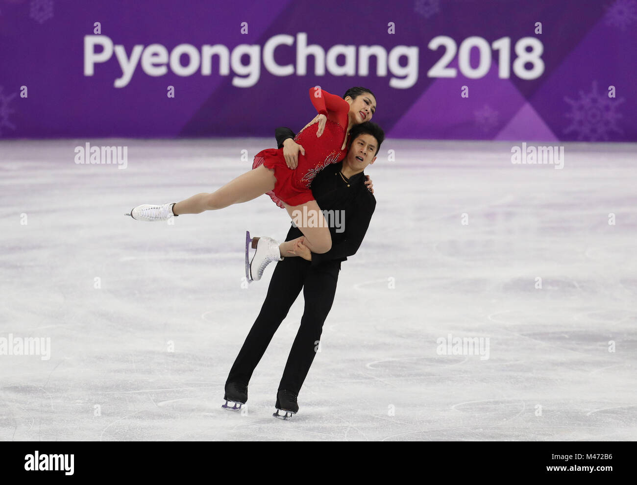 China's Cong Han and Wenjing Sui during the Pairs Free Skating Figure ...