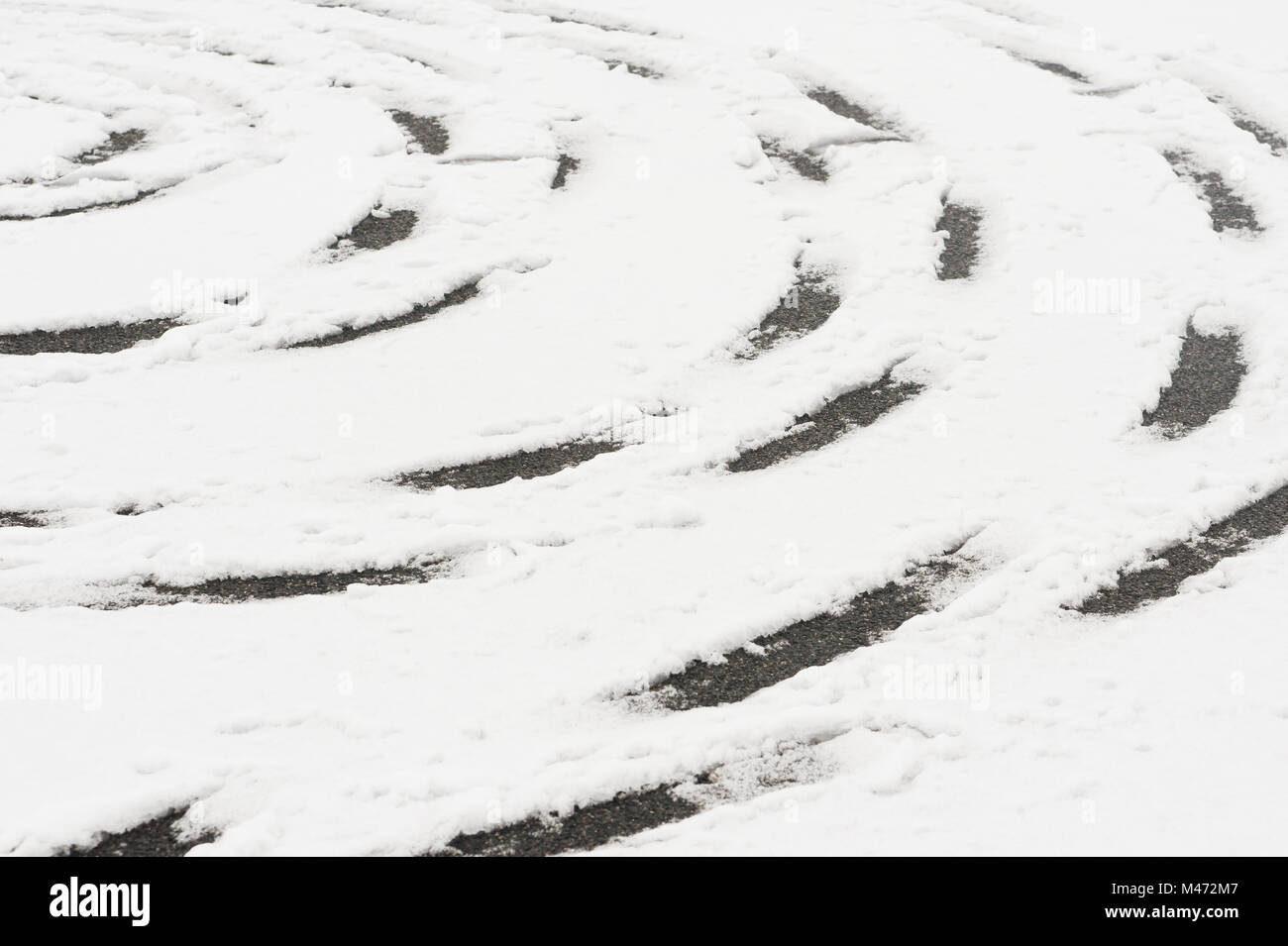 A pattern in the snow Stock Photo - Alamy