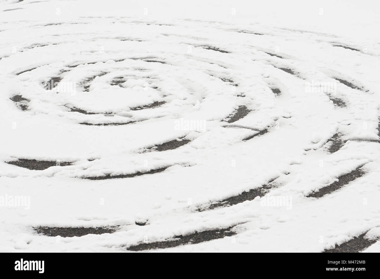Playground footprints snow hi-res stock photography and images - Alamy