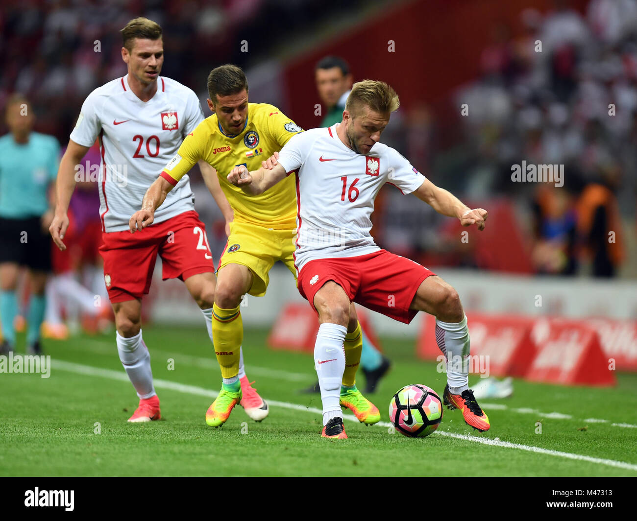 WARSAW, POLAND - JUNE 10, 2017: 2018 World Cup Qualifications o/p ...