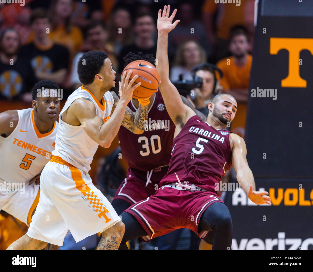 February 13, 2018: Lamonte Turner #1 of the Tennessee Volunteers ...