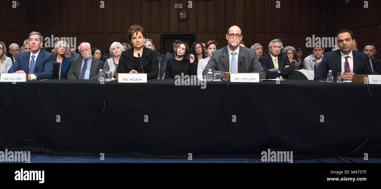 From left to right: Joseph Simons, Christine S. Wilson, Noah Joshua ...