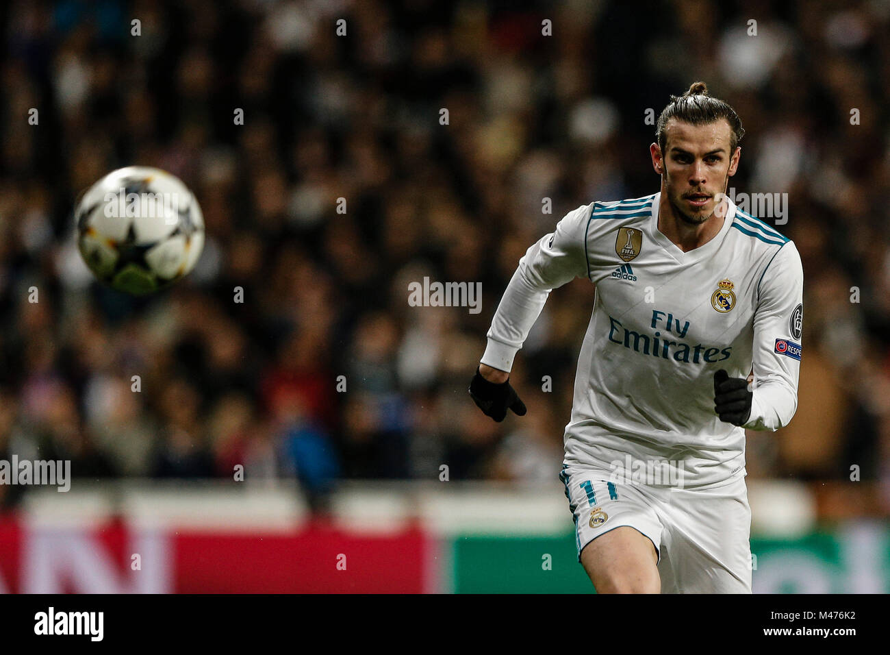 Gareth Bale (Real Madrid) drives forward on the ball UCL Champions ...