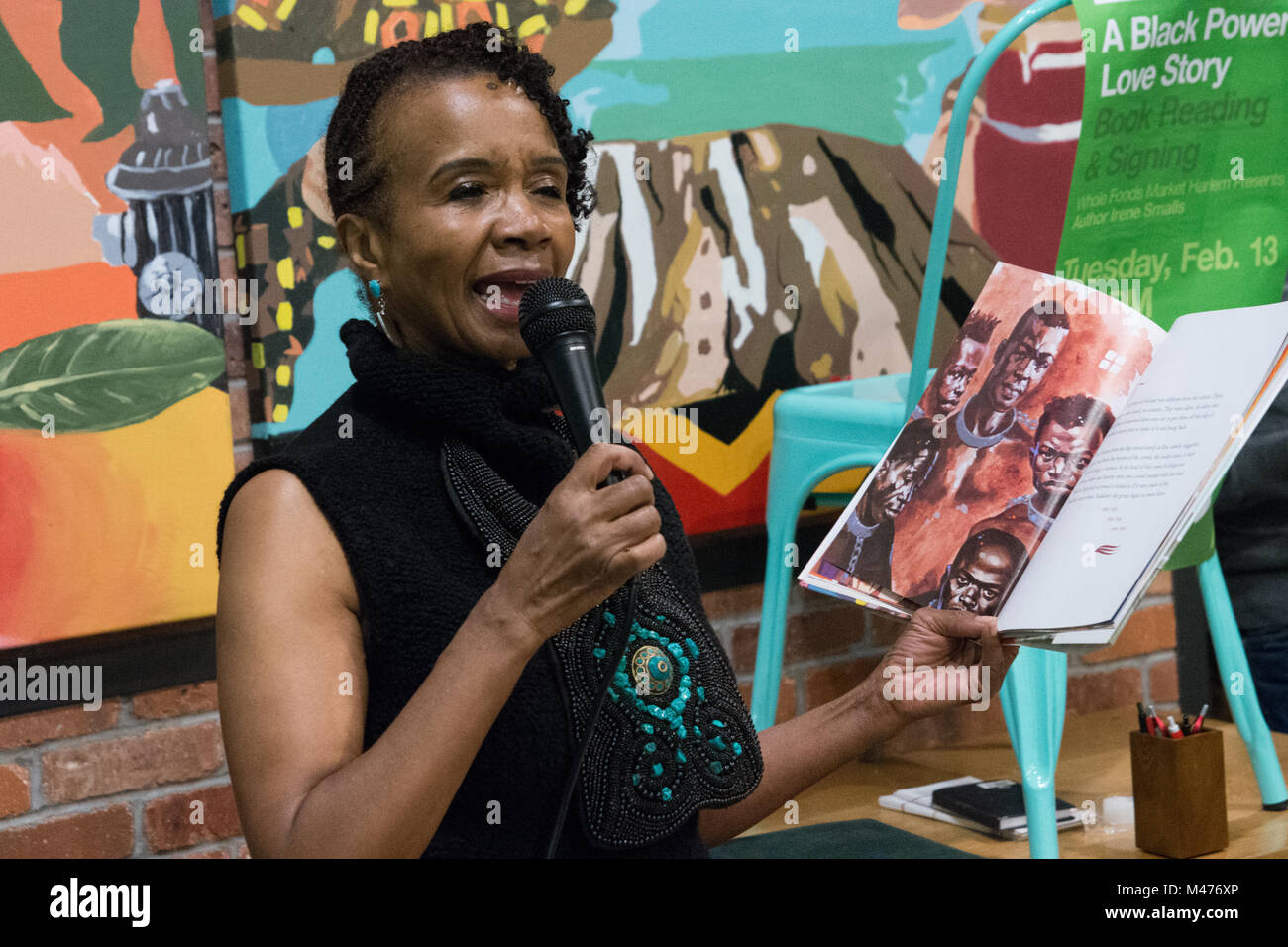 New York, USA. 13th February, 2018. Ms. Smalls performs characters and ...