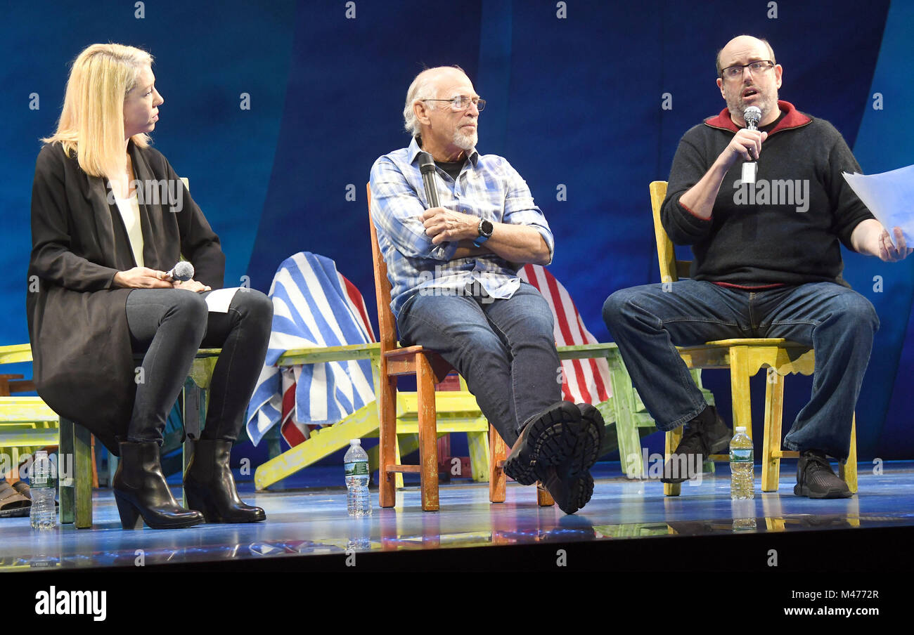 New York, NY, USA. 14th Feb, 2018. Kelly Devin, Jimmy Buffett and ...