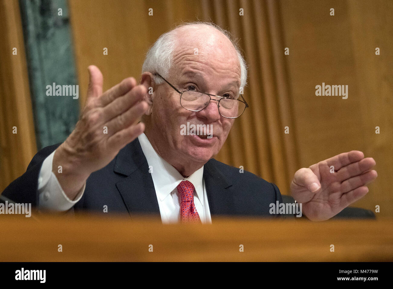 United States Senator Ben Cardin (Democrat of Maryland) questions David ...