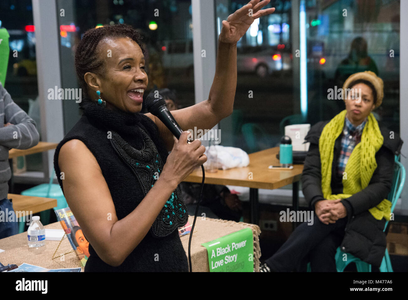 New York, USA. 13th February, 2018. Ms. Smalls talks about African ...