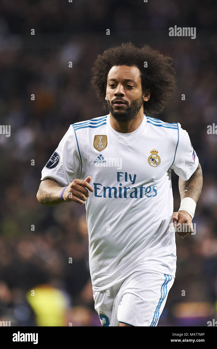 Madrid, Spain. 14th Feb, 2018. Marcelo (defender; Real Madrid) in ...