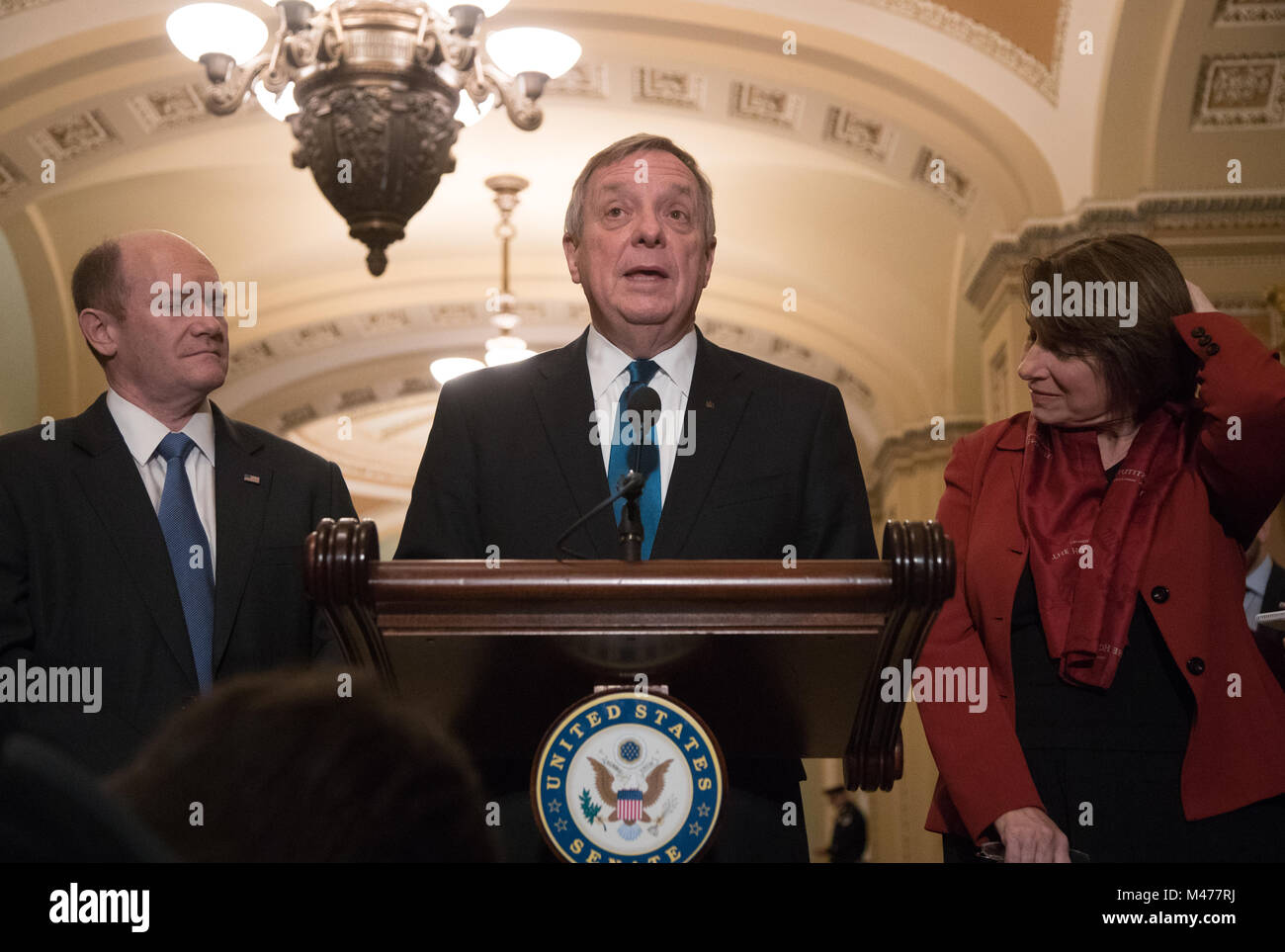 Washington, United States Of America. 13th Feb, 2018. Senator Dick ...