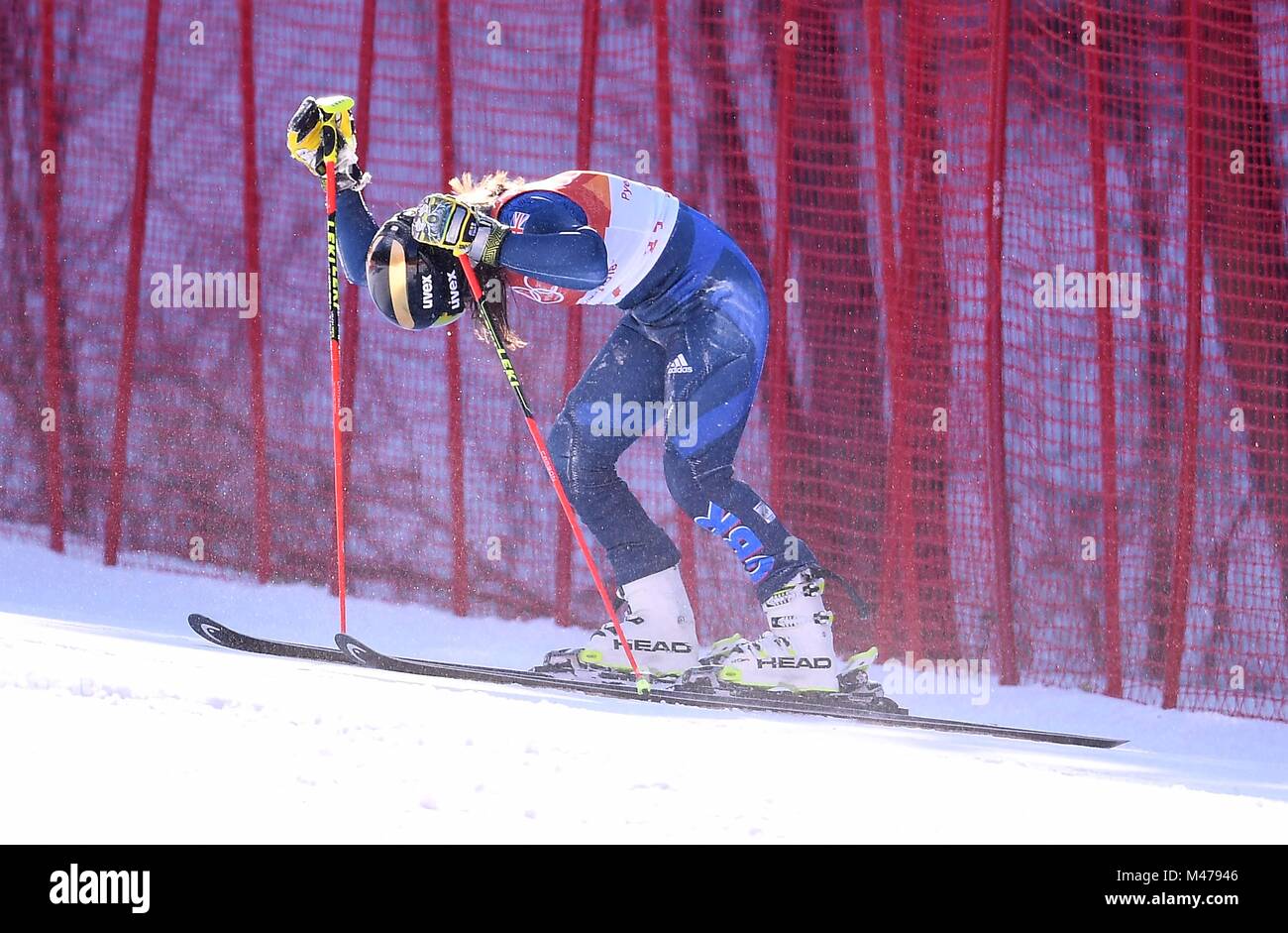 Pyeongchang, South Korea. 15th February, 2018. Alex Tilley (GBR) after ...