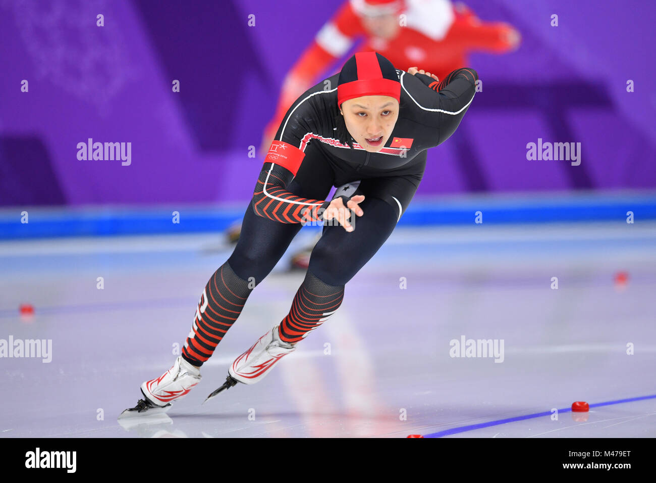 Gangneung, South Korea. Credit: MATSUO. 14th Feb, 2018. Zhang Hong (CHN ...