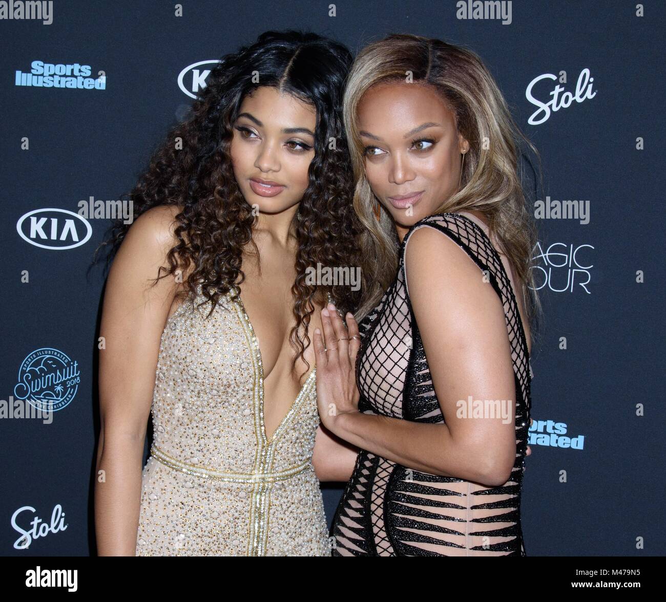 New York, NY, USA. 14th Feb, 2018. Danielle Harrington, Tyra Banks at ...