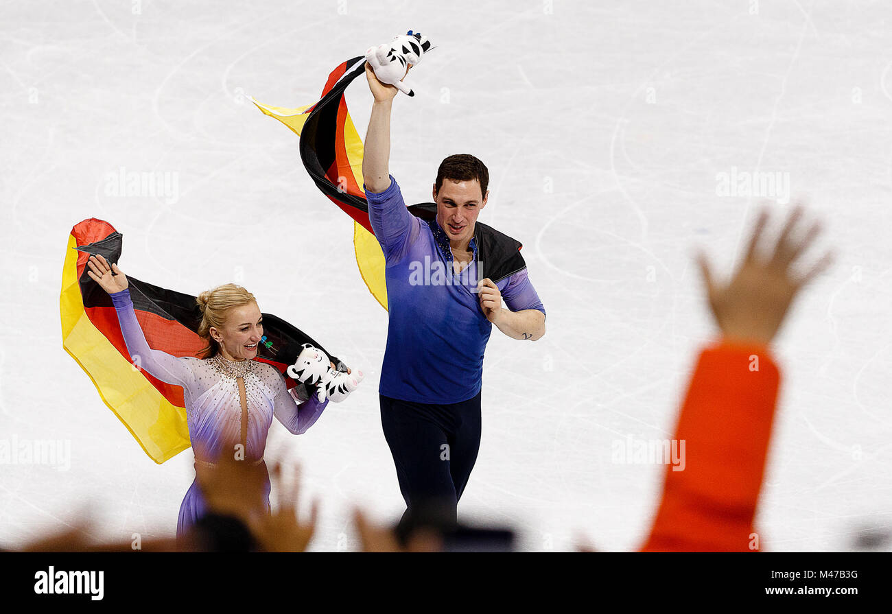 Gangneung, South Korea. 15th Feb, 2018. Aljona Savchenko and Bruno ...