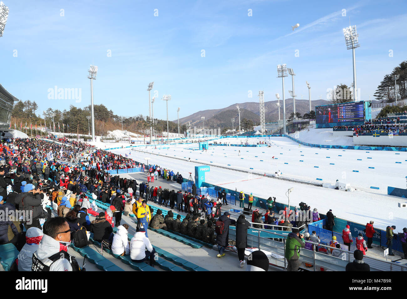 Pyeongchang, South Korea. 15th Feb, 2018. General view Cross Country ...