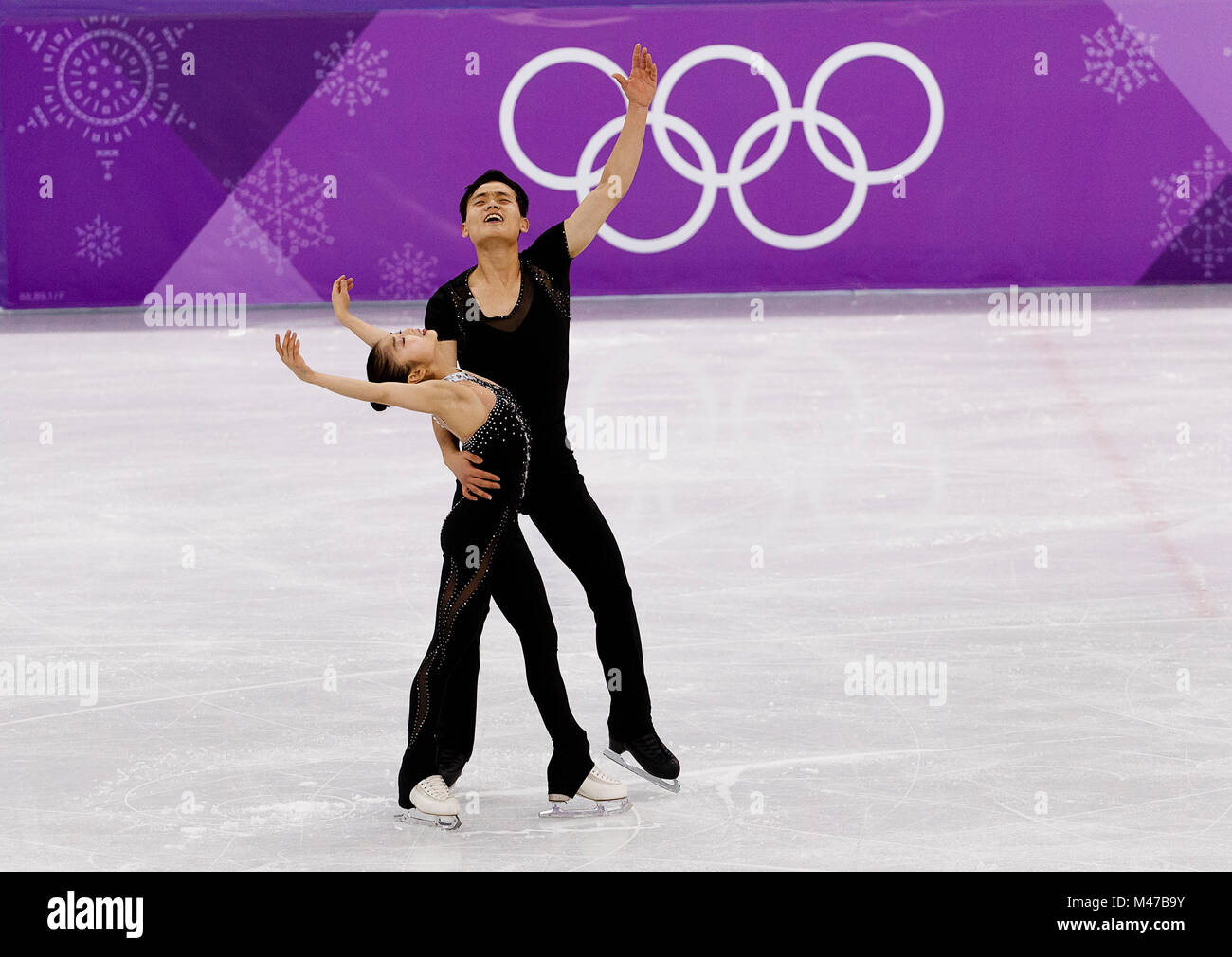 Gangneung, South Korea. 15th Feb, 2018. Tae Ok Ryom and Ju Sik Kim of ...