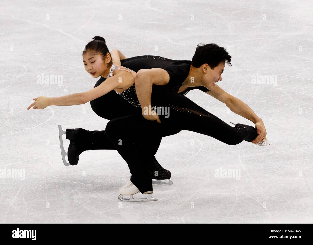 Gangneung, South Korea. 15th Feb, 2018. Tae Ok Ryom and Ju Sik Kim of ...
