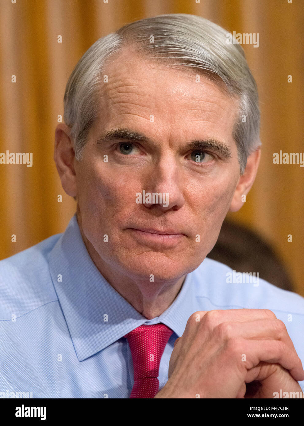 Washington, USA. 14th Feb, 2018. United States Senator Rob Portman ...