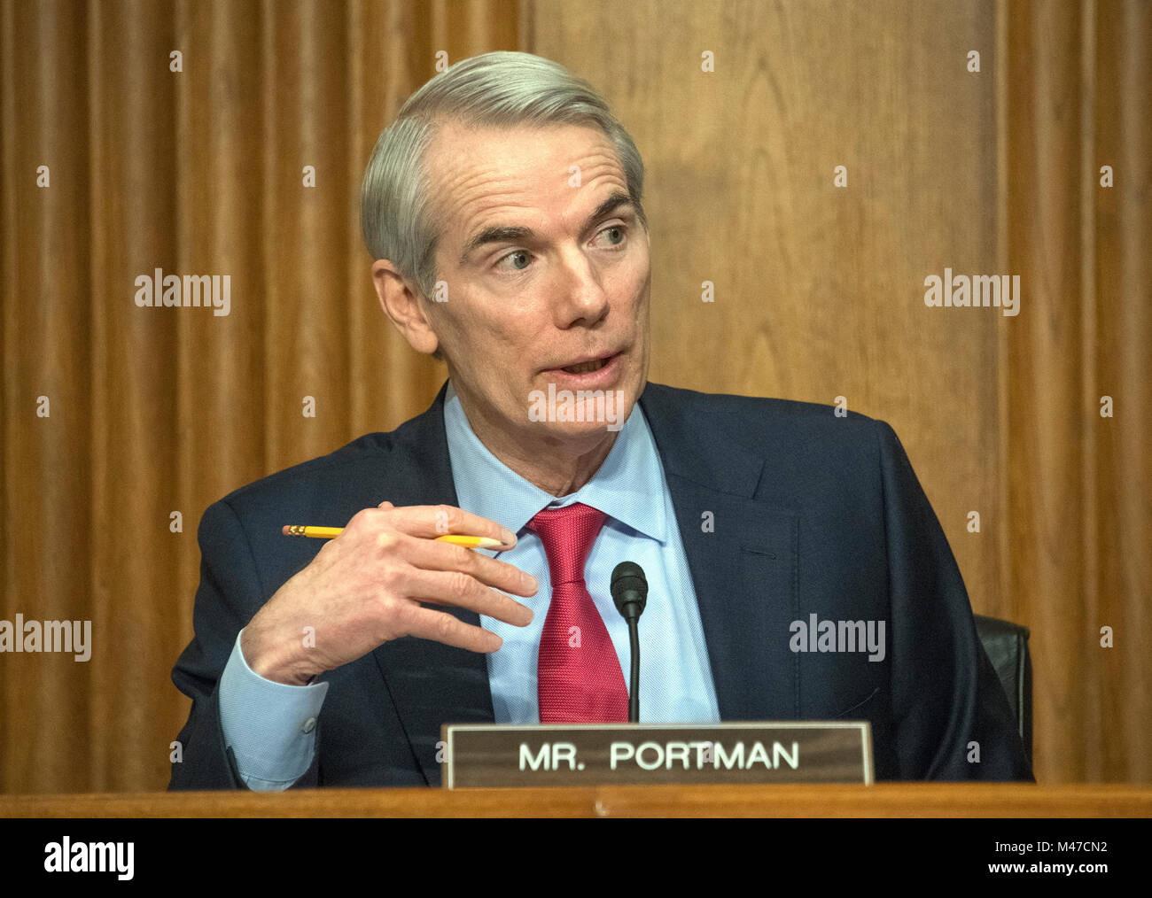 Washington, USA. 14th Feb, 2018. United States Senator Rob Portman ...