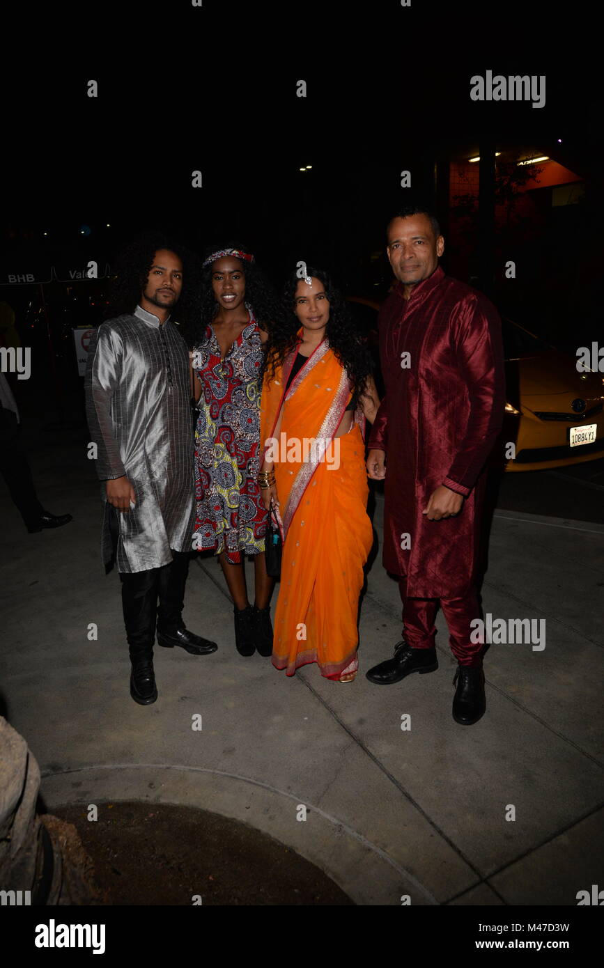 Los Angeles, Ca, USA. 14th Feb, 2018. Marley Van Peebles, Chitra Sukhu ...