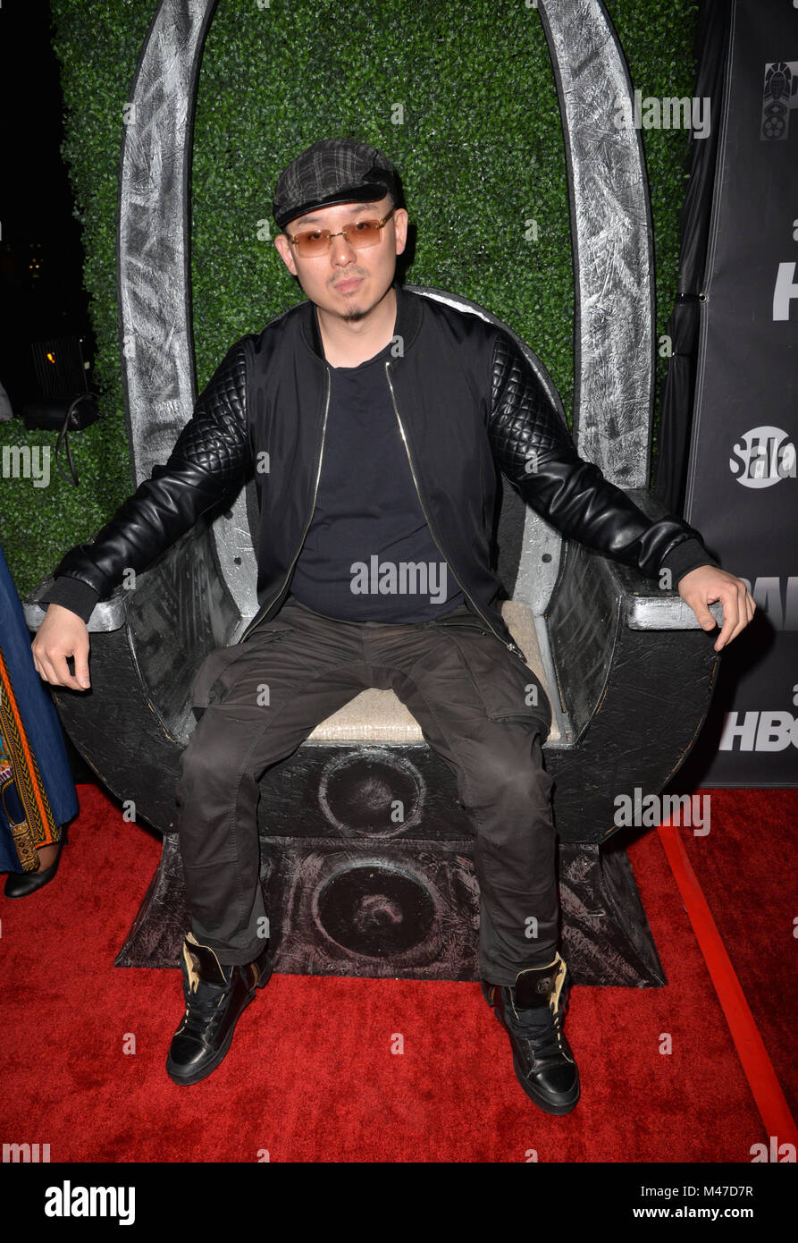 Los Angeles, Ca, USA. 14th Feb, 2018. Bobby Yan at the 2018 Pan African ...