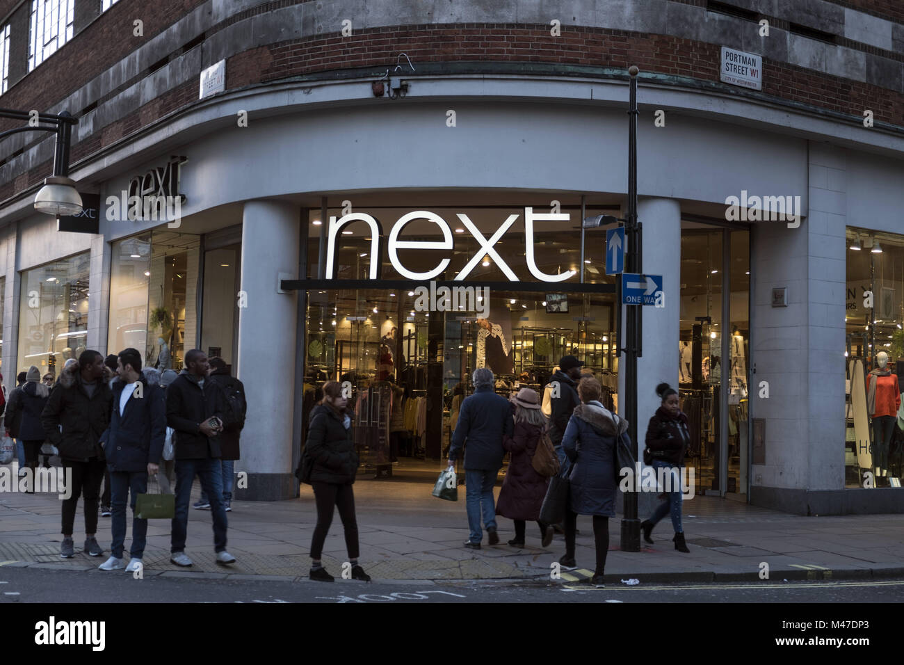 London, UK. 30th Jan, 2018. Next store seen in London famous Oxford ...