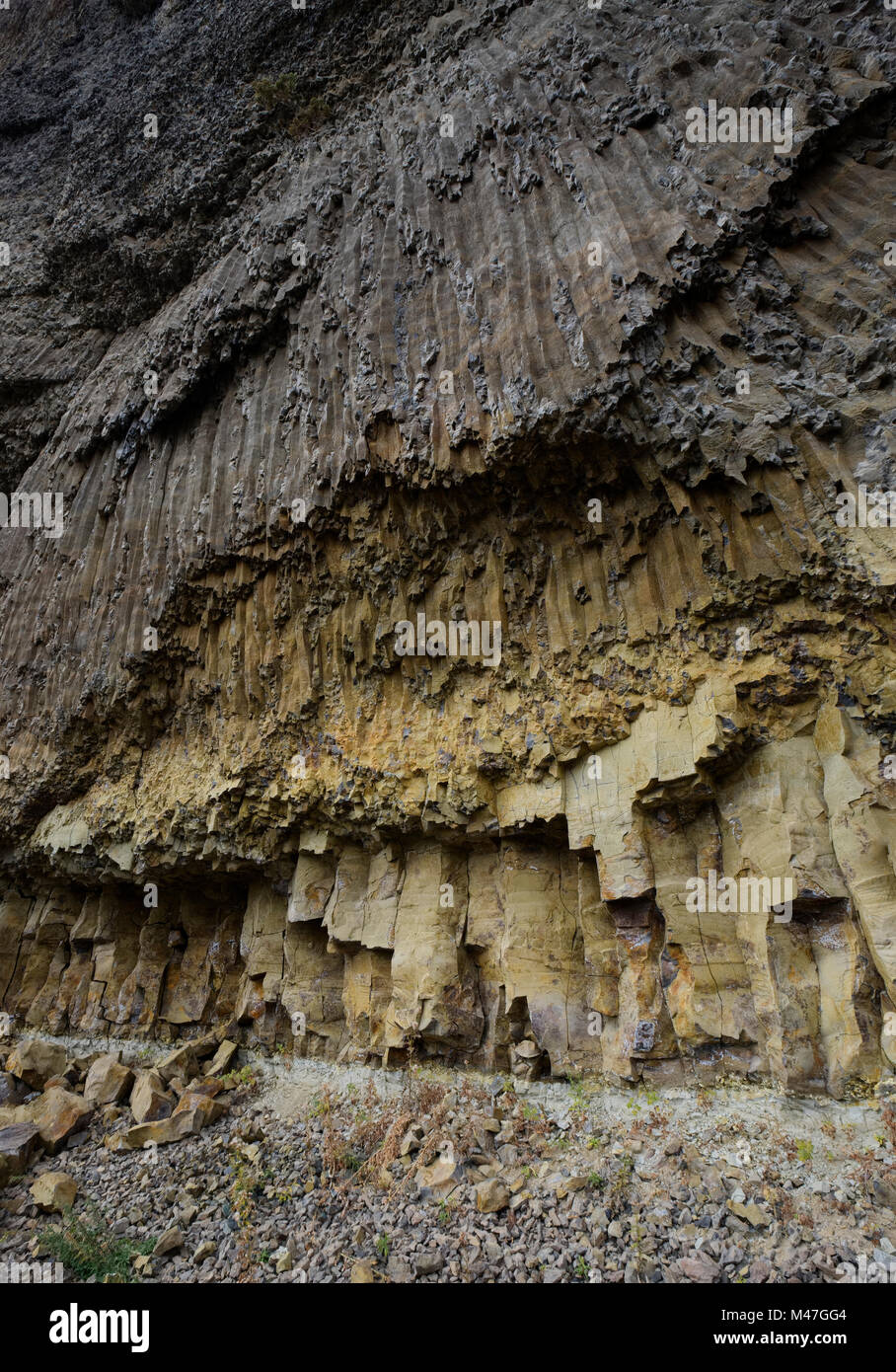 Basalt Cliff Yellowstone National Park High Resolution Stock ...