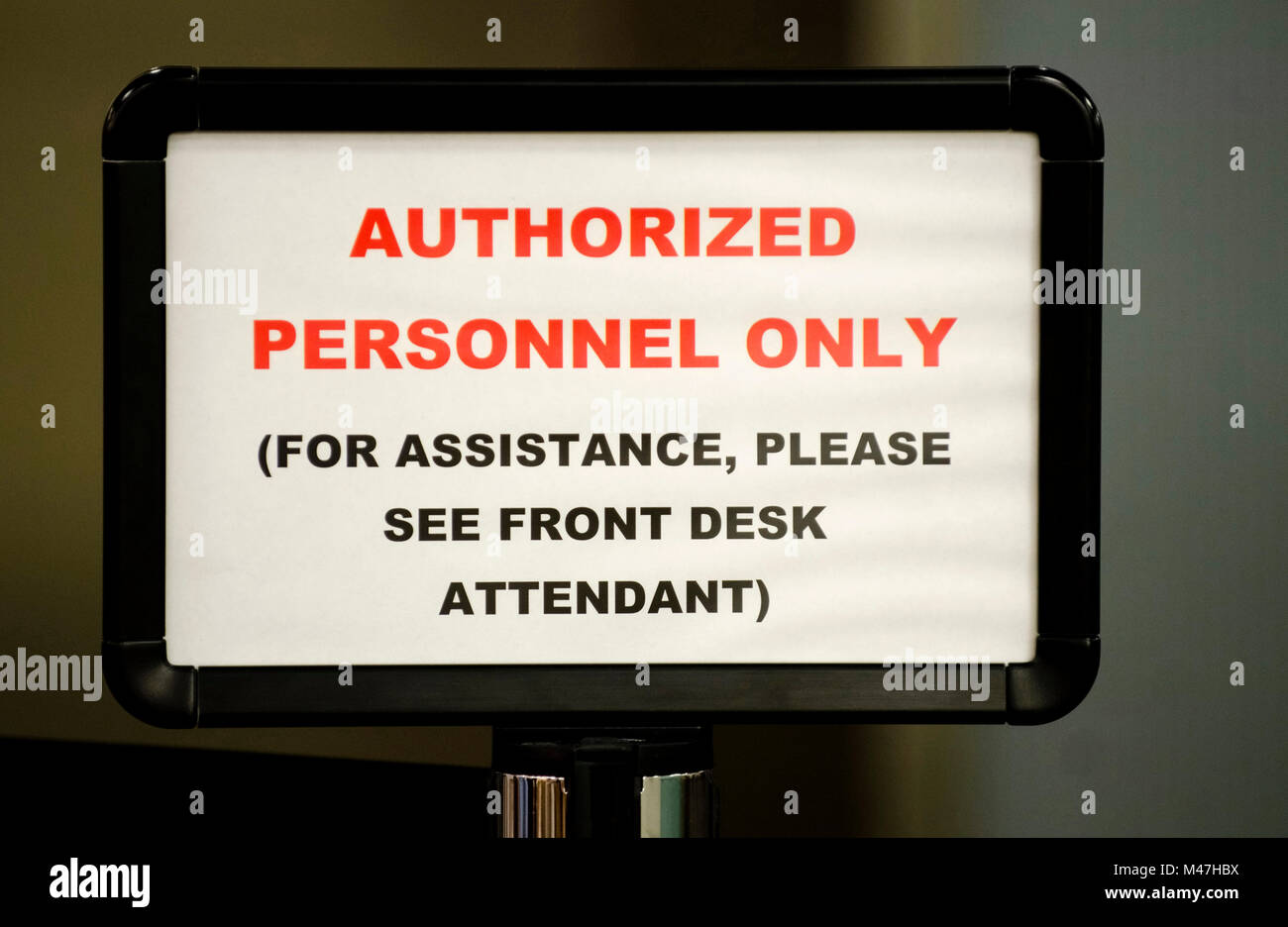Authorised personnel only sign hi-res stock photography and images - Alamy