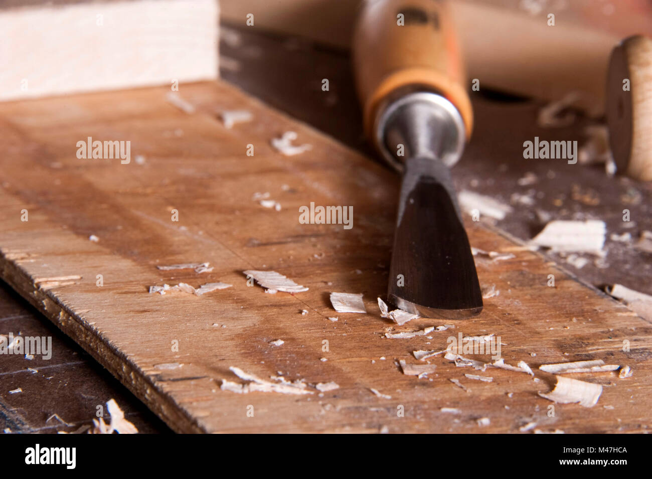 Wood carving chisel hi-res stock photography and images - Alamy