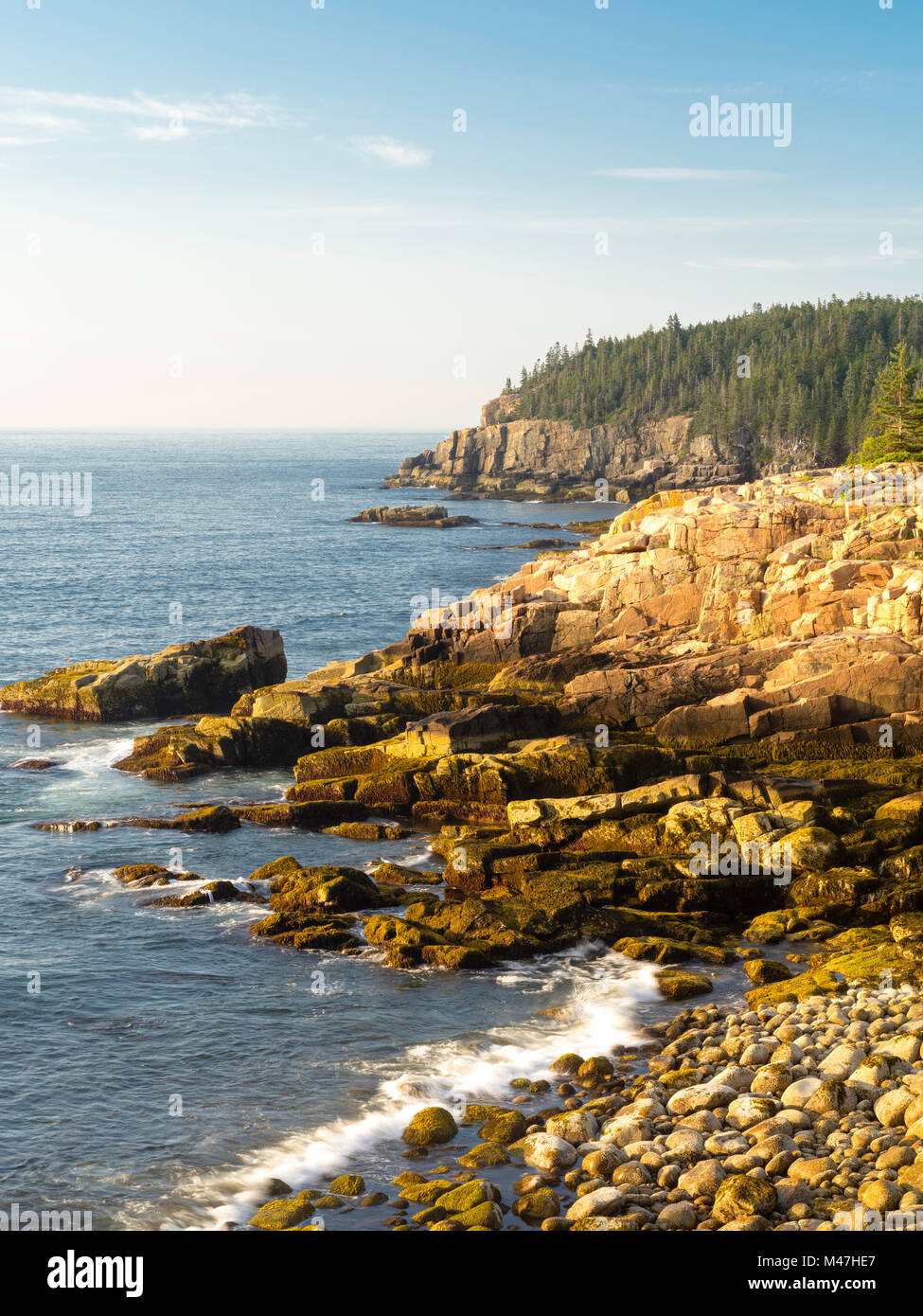 Acadia monument cove cobble beach hi-res stock photography and images ...