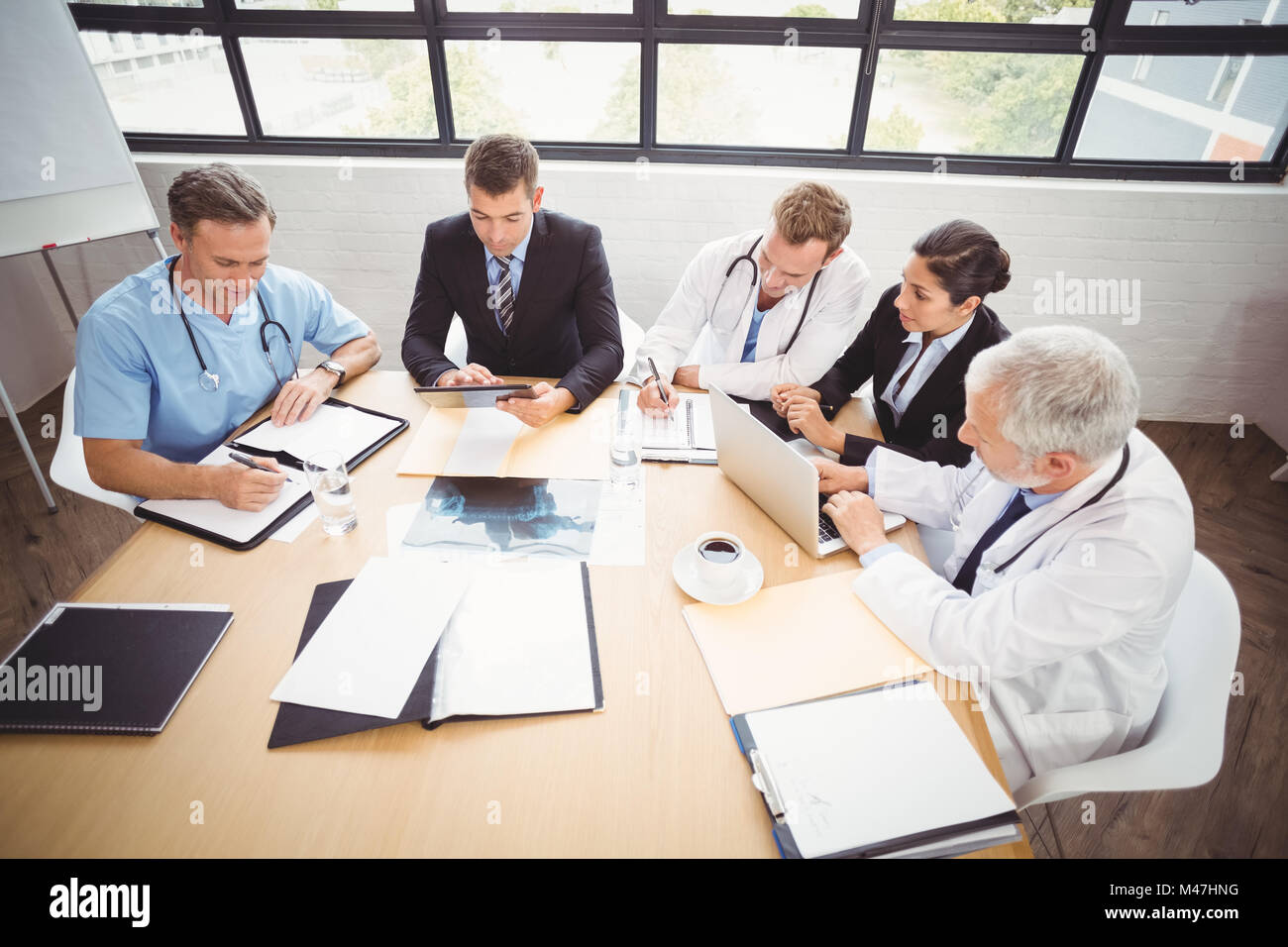 Medical team having a meeting in conference room Stock Photo - Alamy